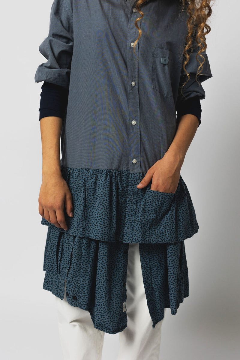 GRACE dress dark turquoise – Upcycled by ZĪLE